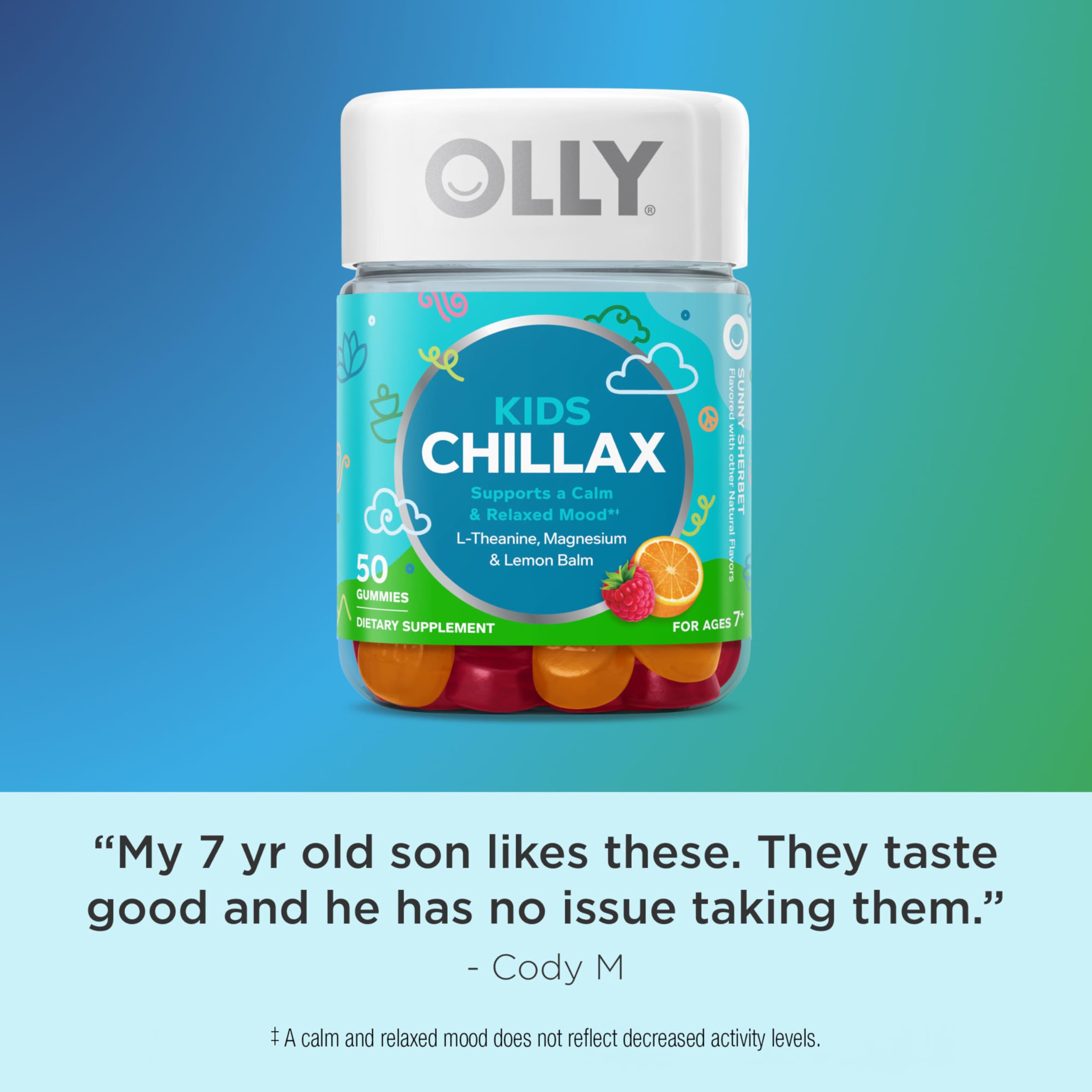 OLLY Kids Chillax calming formula