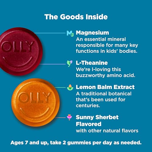 OLLY Kids Chillax Magnesium multivitamins for stress relief