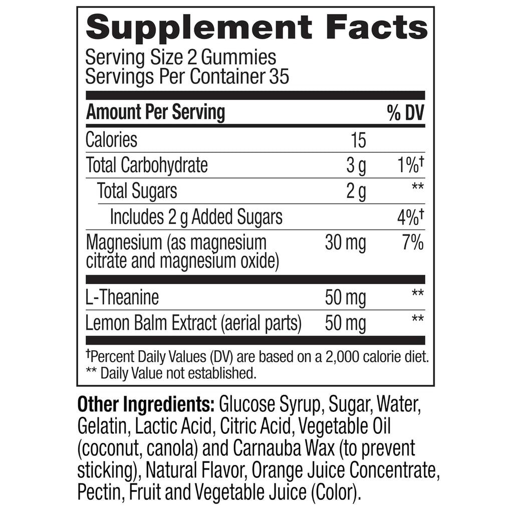 OLLY magnesium bisglycinate formula