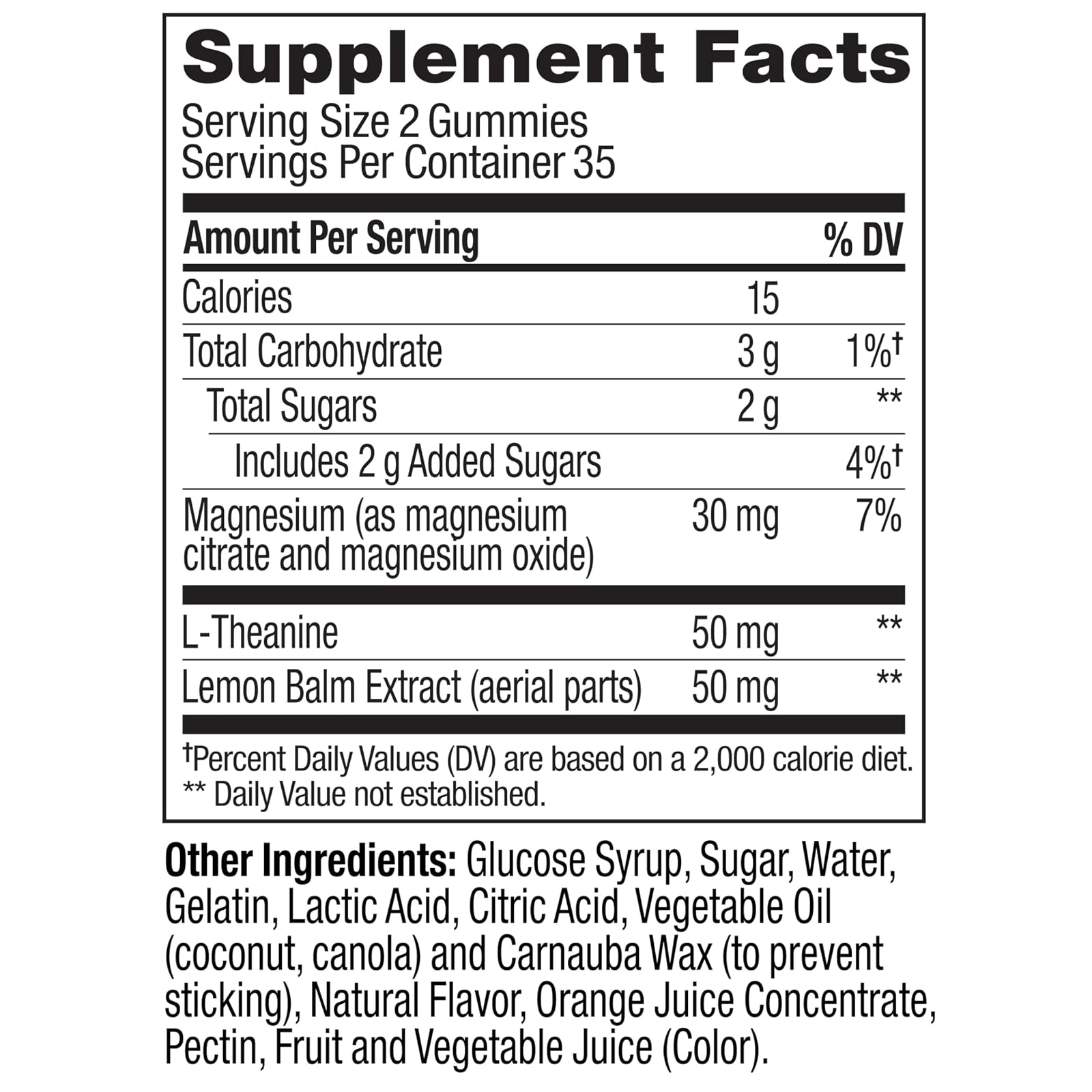 OLLY magnesium bisglycinate formula