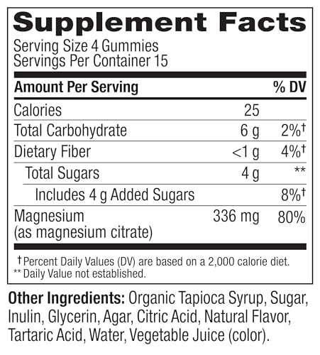 OLLY magnesium citrate for muscle health
