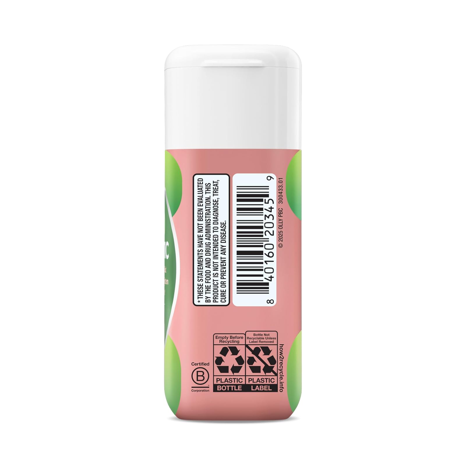 OLLY probiotics with natural fruit flavours