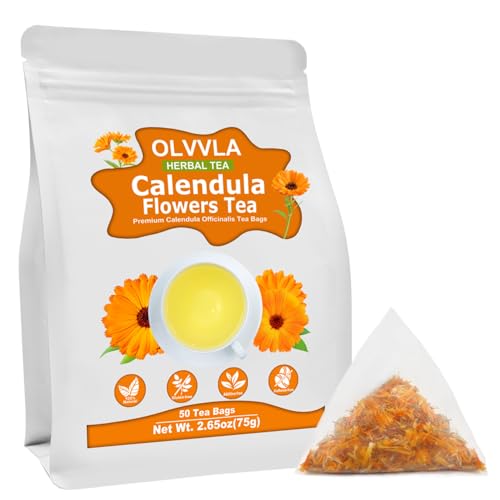 Olvvla calendula flowers herbal tea
