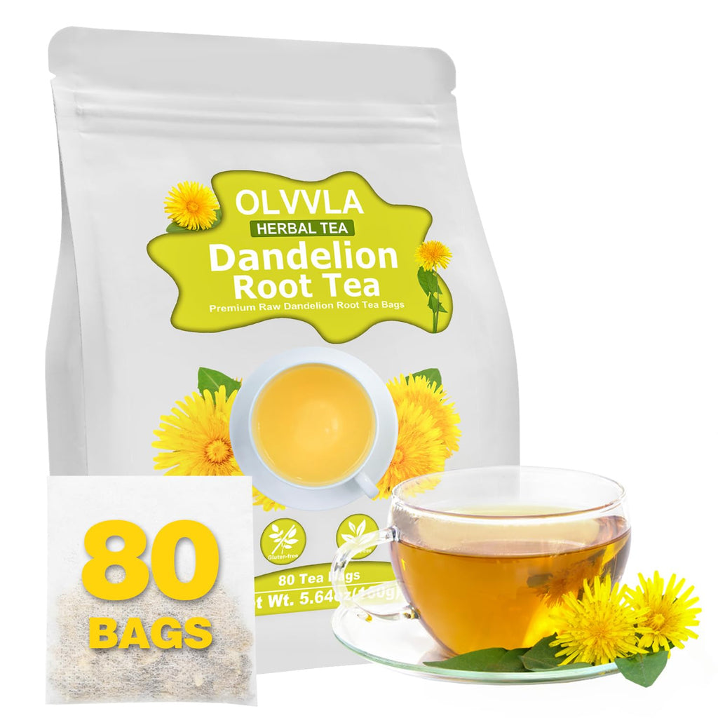 Olvvla dandelion root herbal tea bags