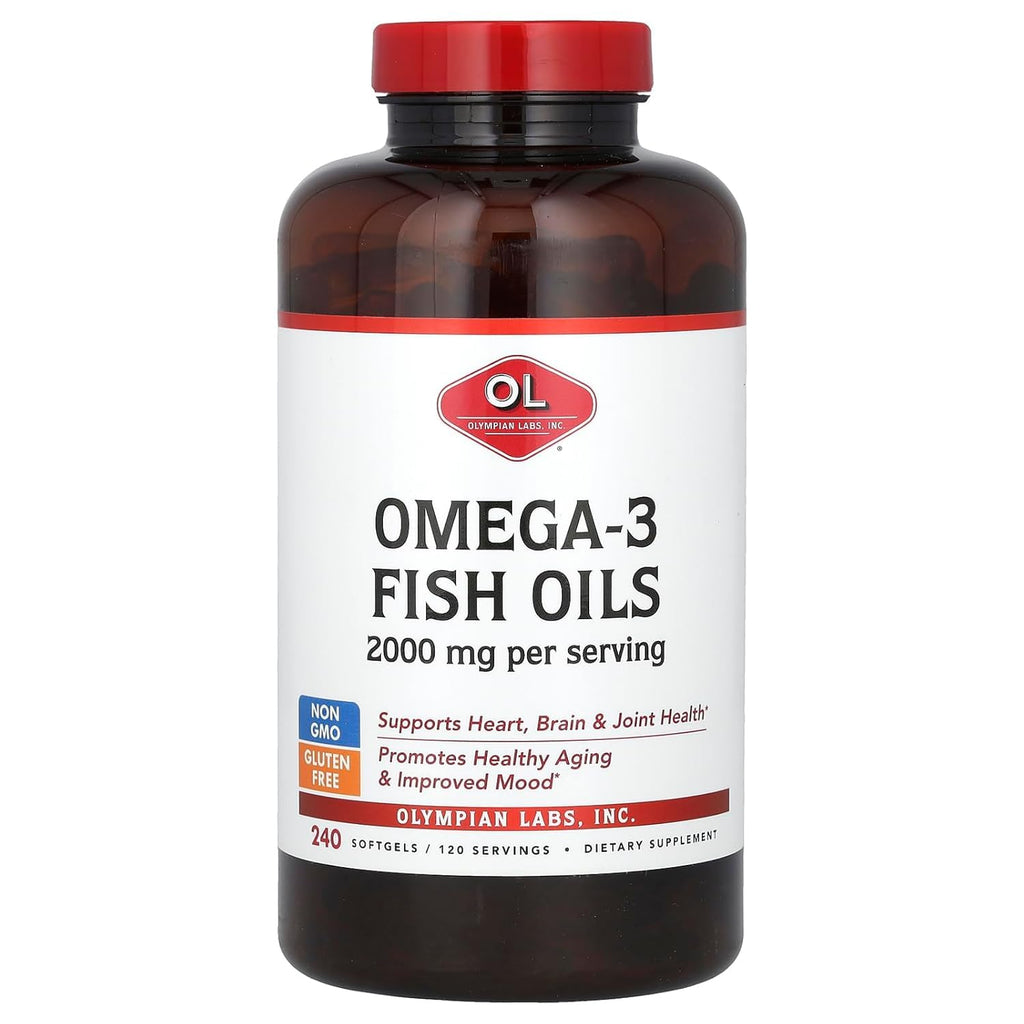 Olympian Labs Omega-3 softgels for heart health