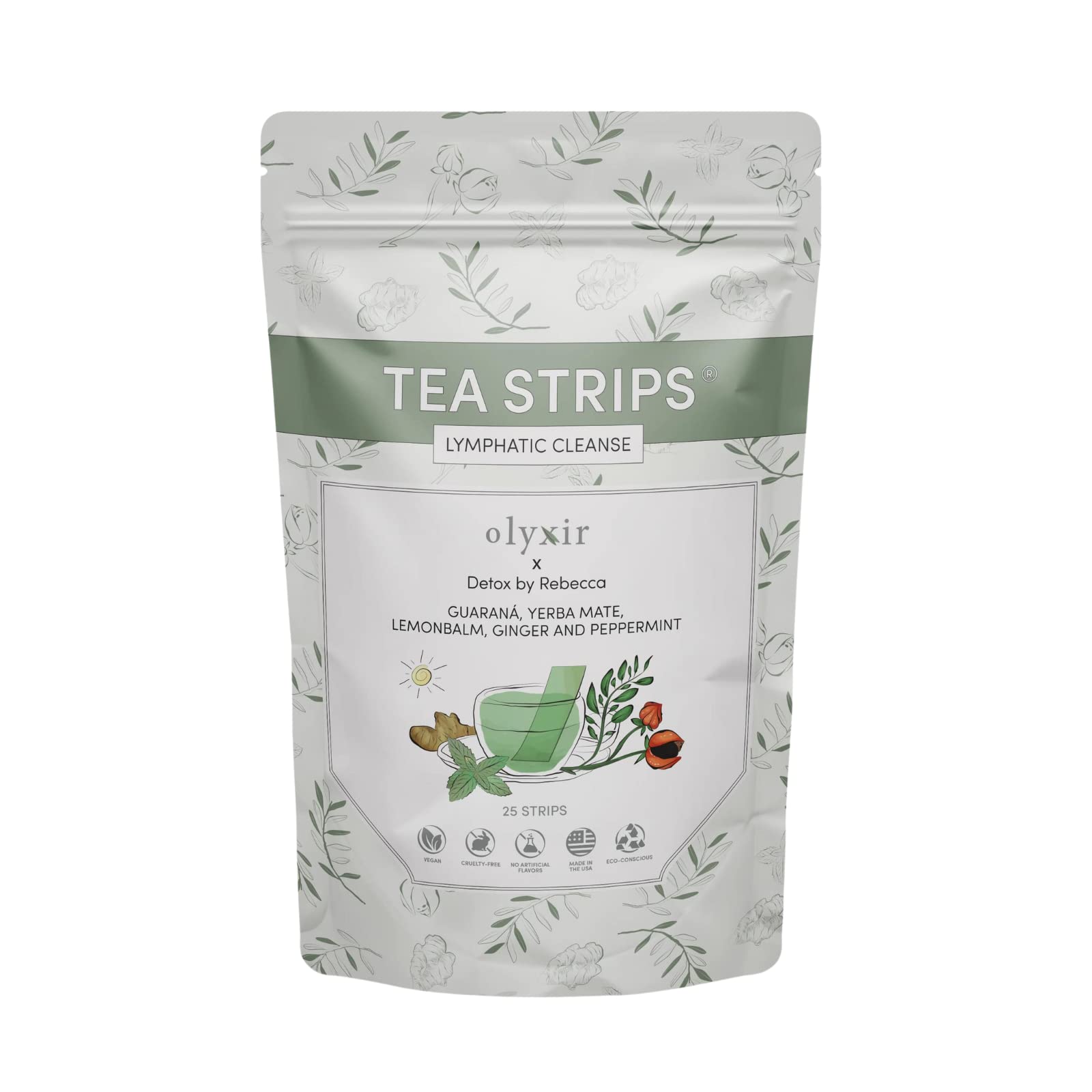 Olyxir herbal detox tea strips