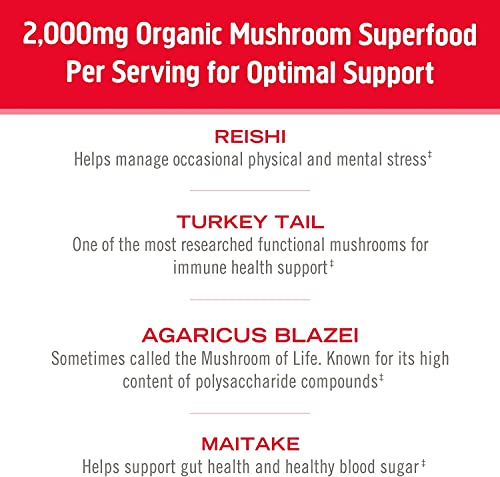 Om Mushroom capsules for vitality