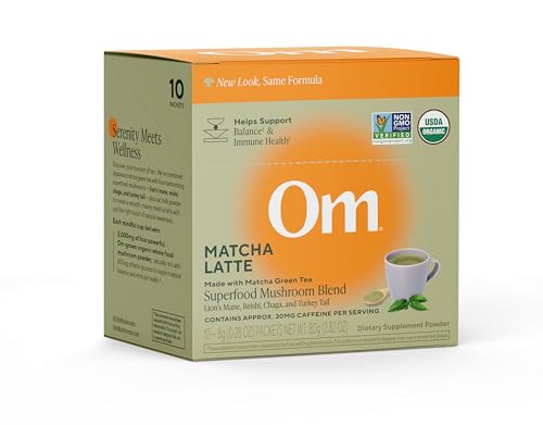 OM Mushroom Matcha Latte packets