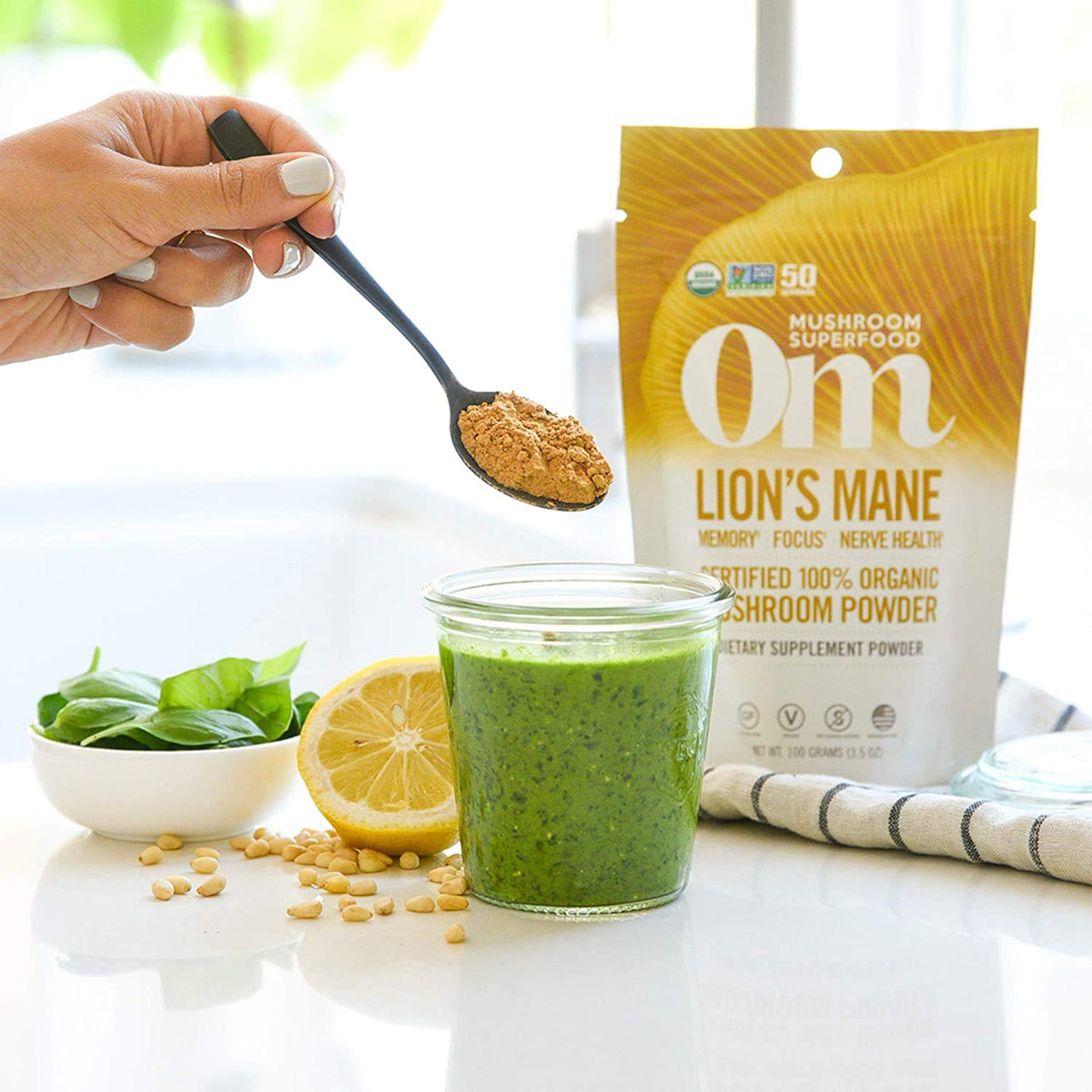 Om mushroom powder for daily wellness