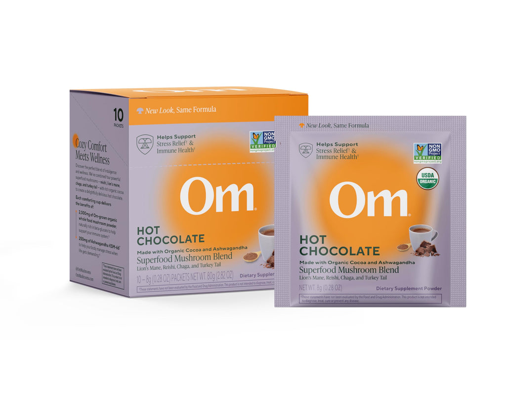 OM MUSHROOM SUPERFOOD hot chocolate blend