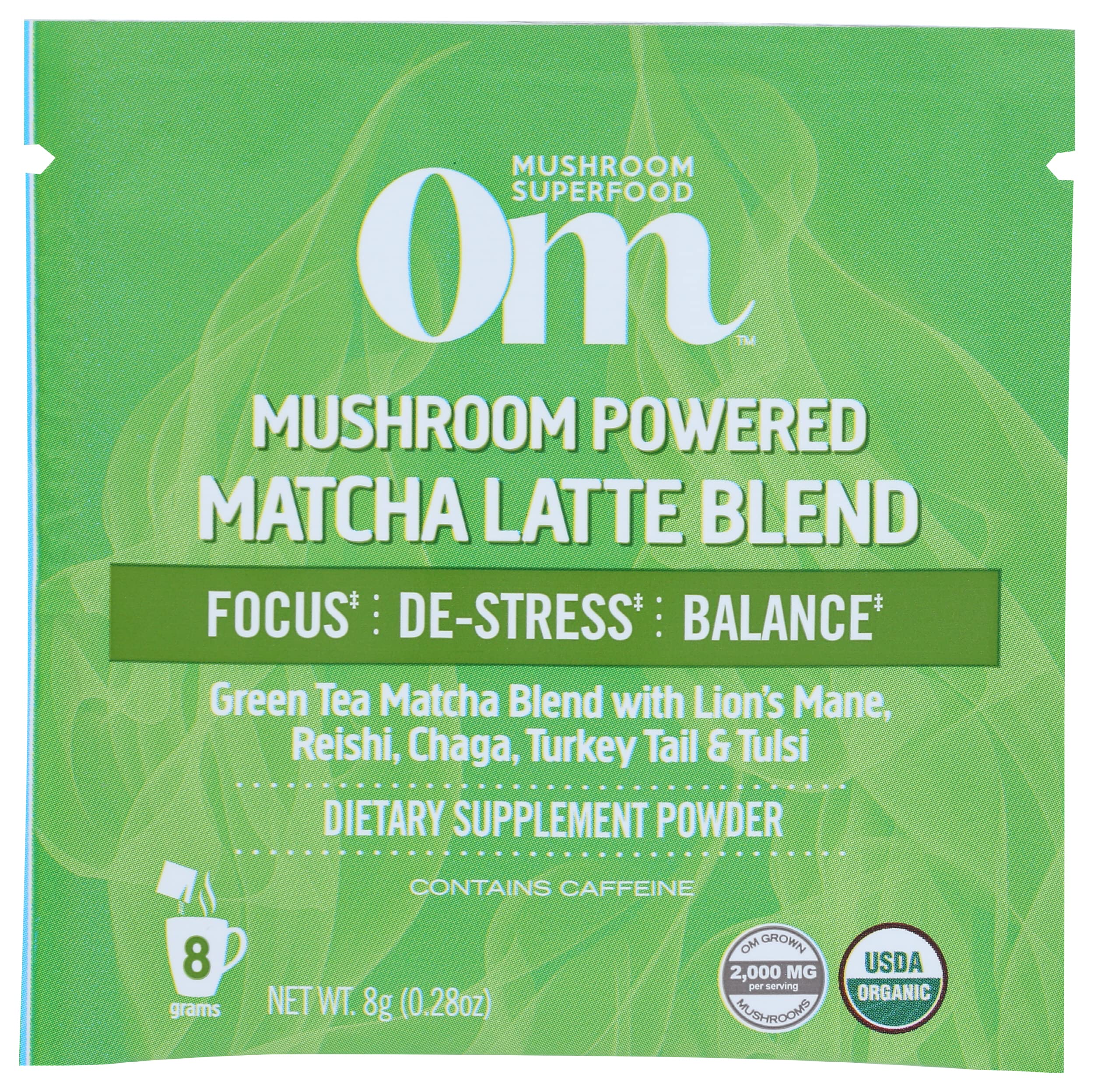Om Mushroom Superfood matcha latte benefits