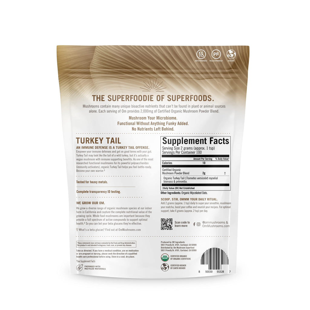 OM MUSHROOM SUPERFOOD turkey tail