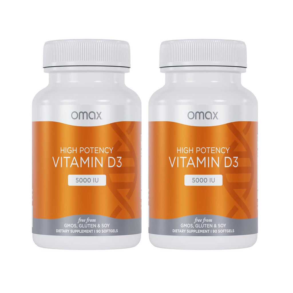 Omax3 vitamin D3 softgels for immunity