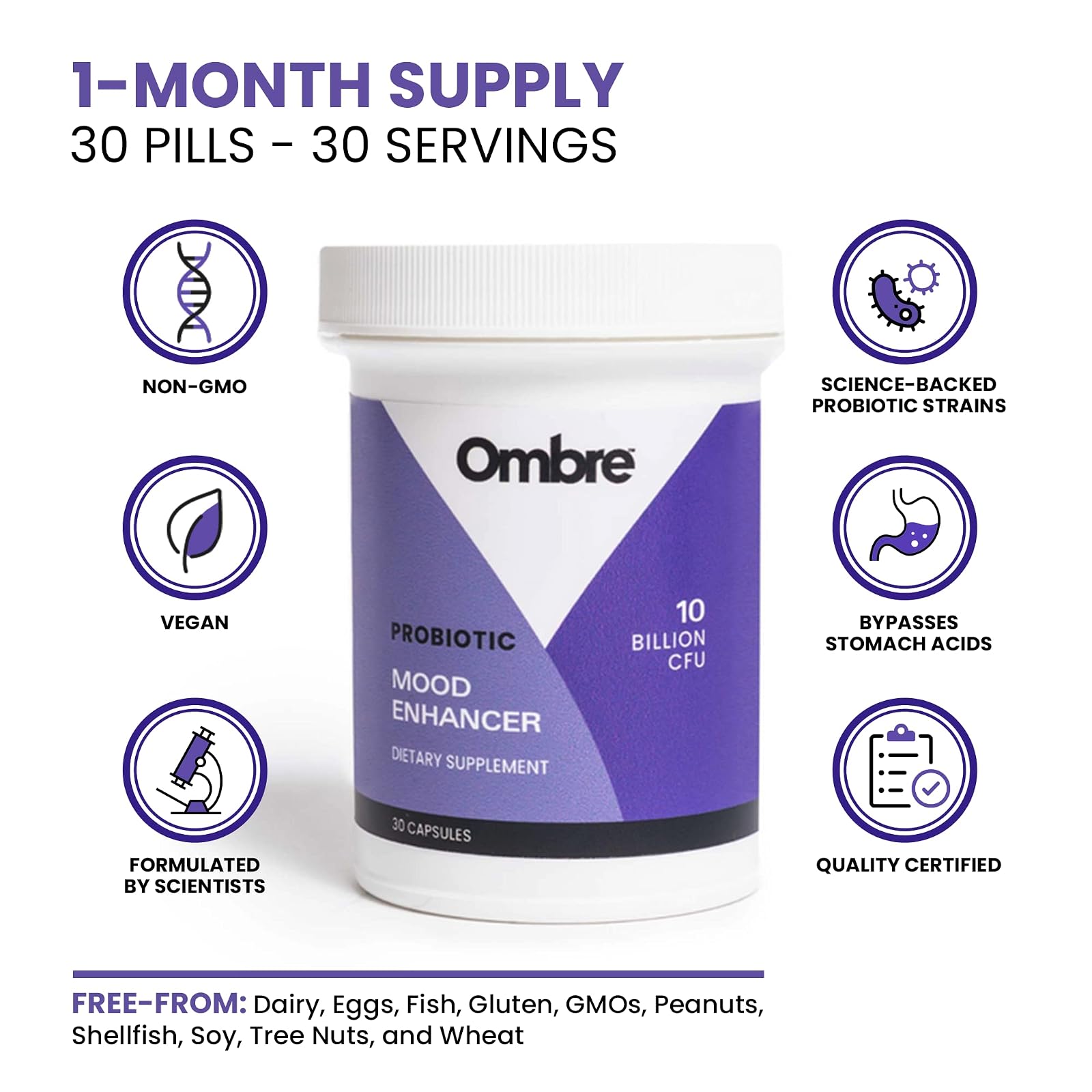 Ombre 30 capsules for gut health