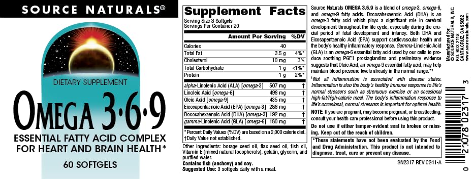 Omega 3-6-9 for balanced nutrition