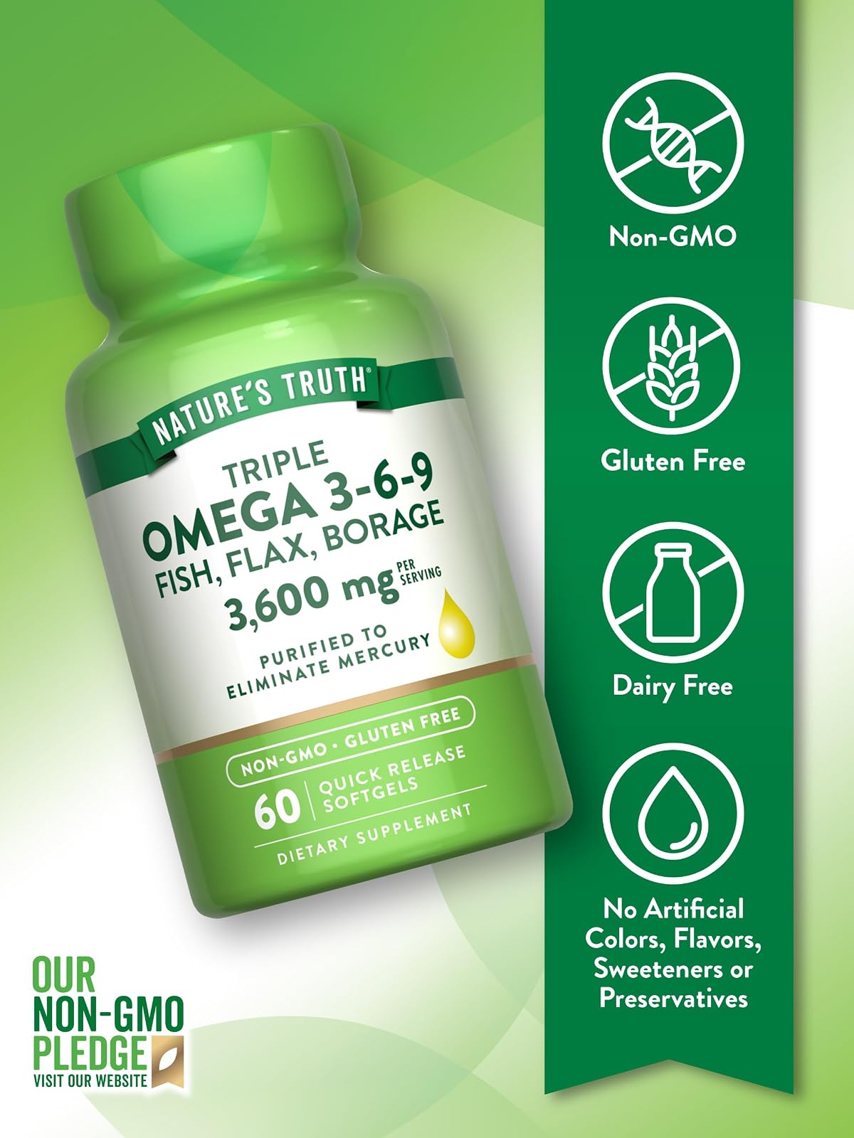 Omega 3-6-9 for heart support