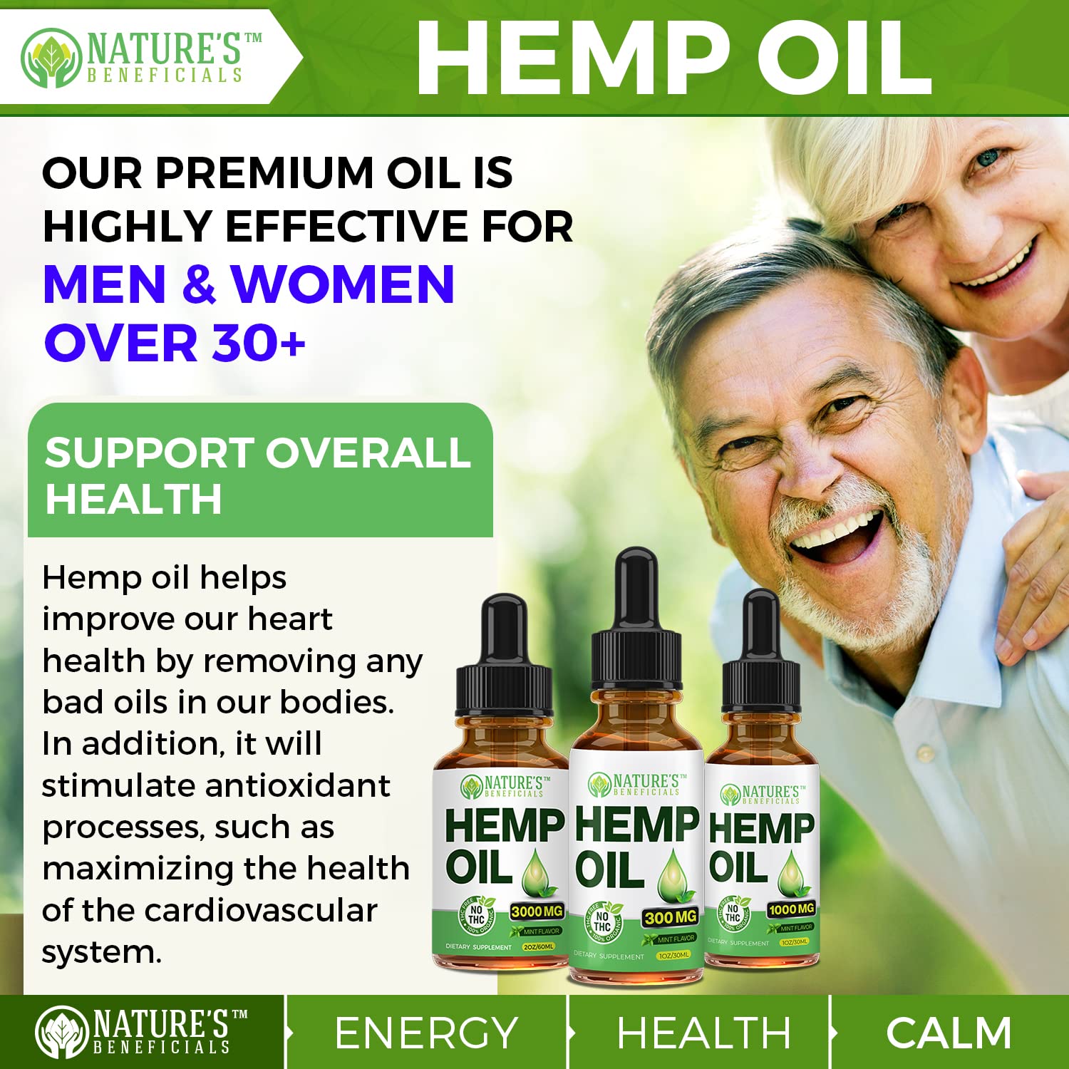 Omega 3-6-9 hemp oil supplement