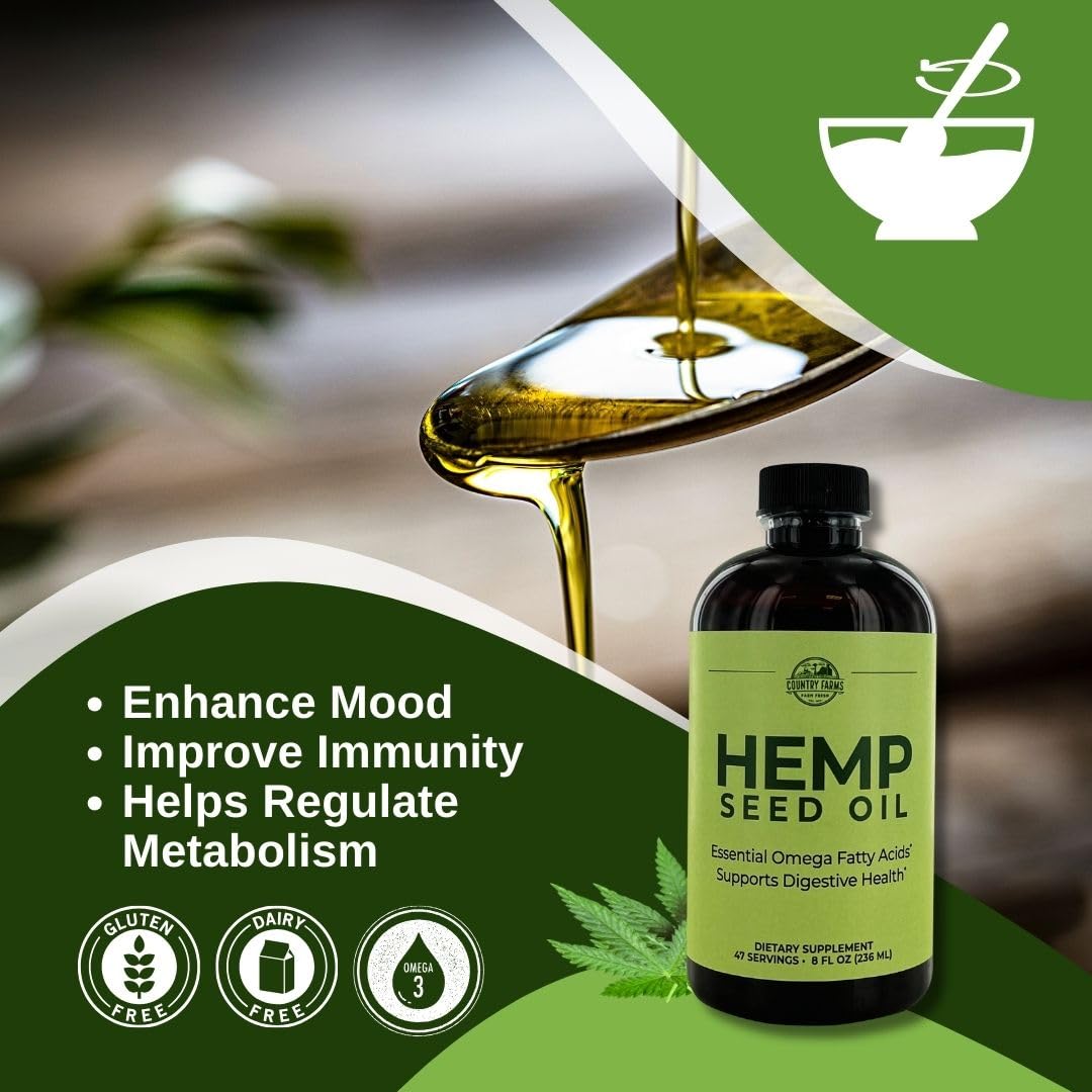 Omega 3-6-9 hemp seed oil