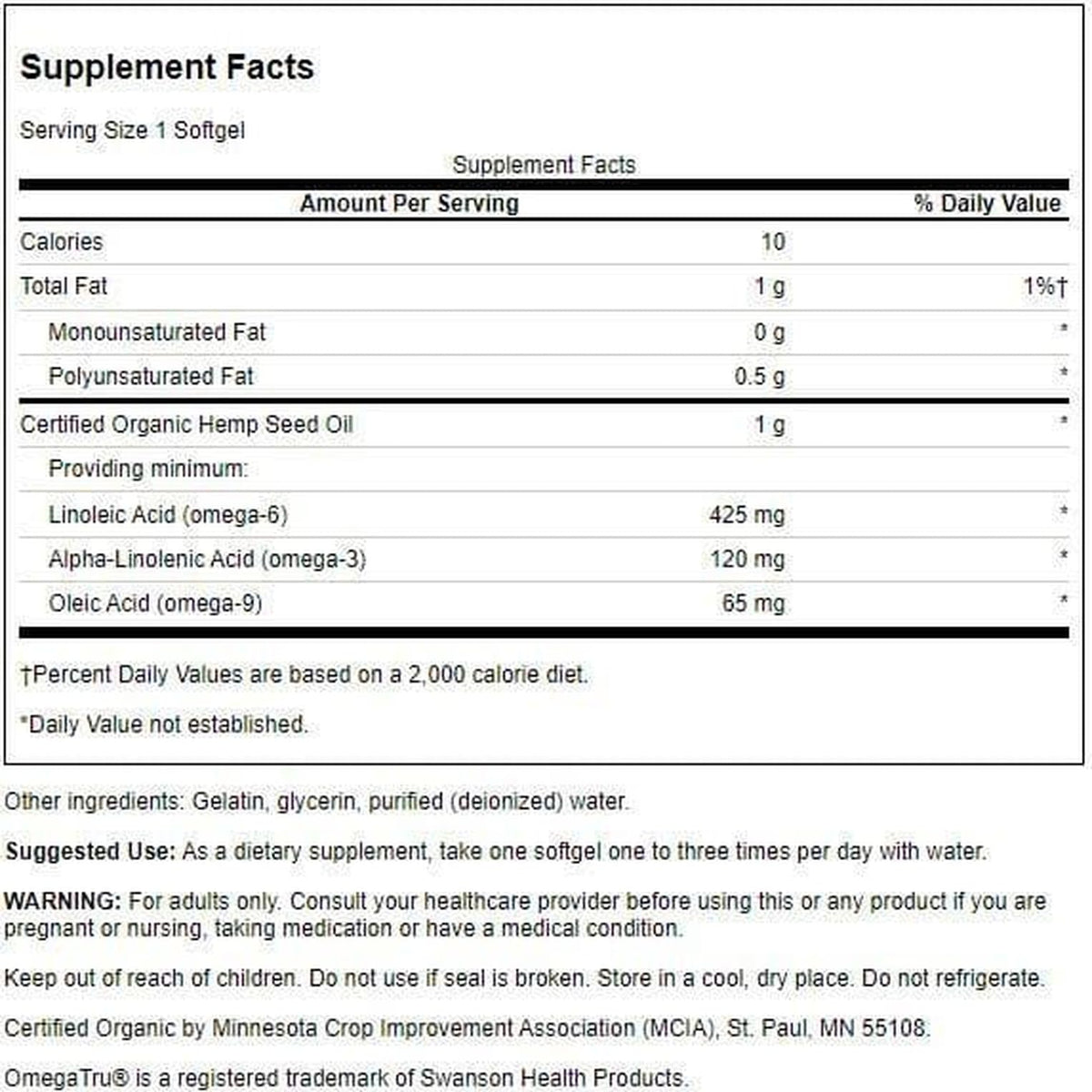 Omega 3-6-9 softgels for health
