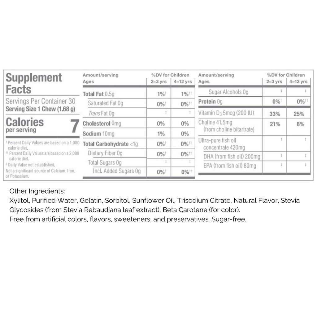 omega 3 and D3 for kids