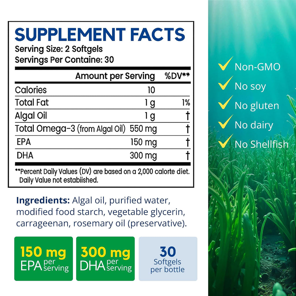Omega-3 capsules for brain support