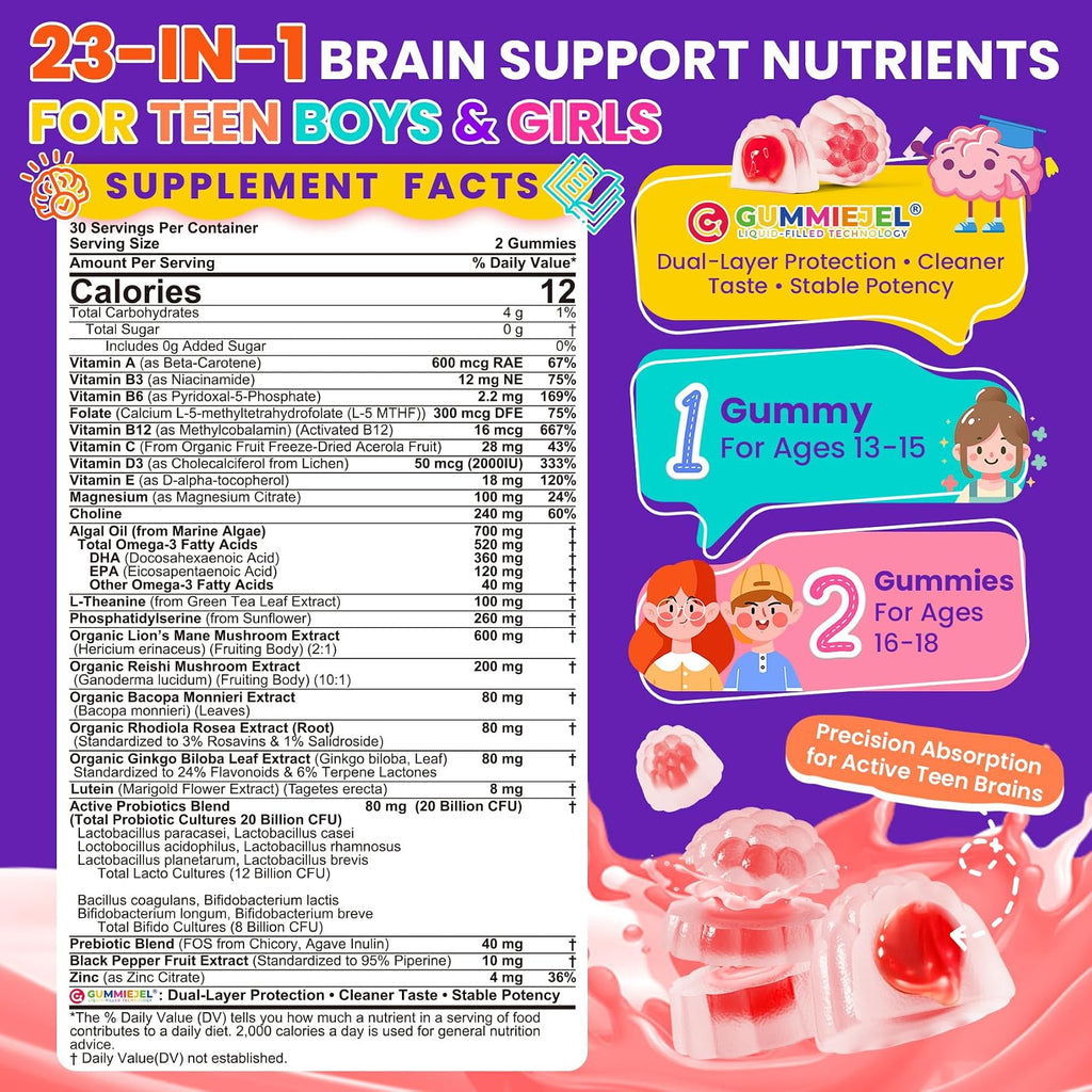 Omega-3 DHA for better concentration