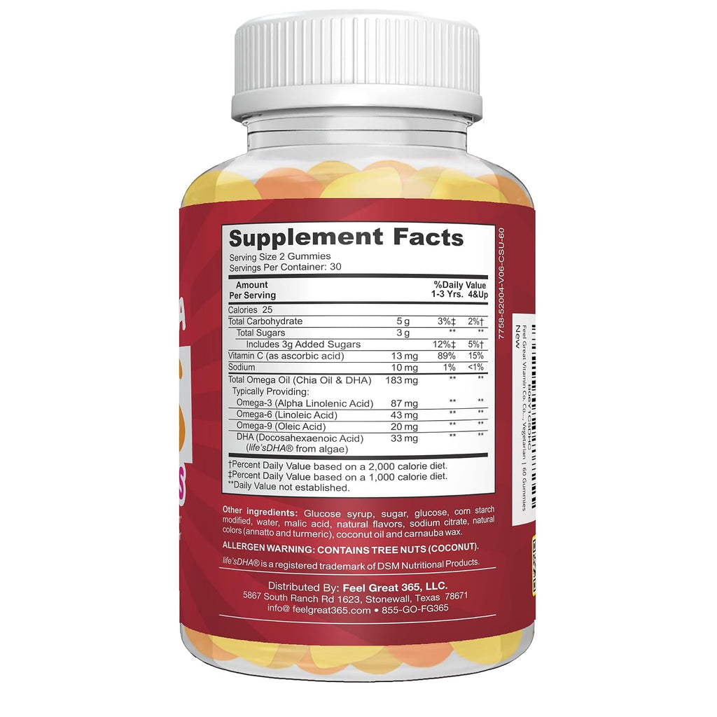 Omega 3 DHA gummies for daily health