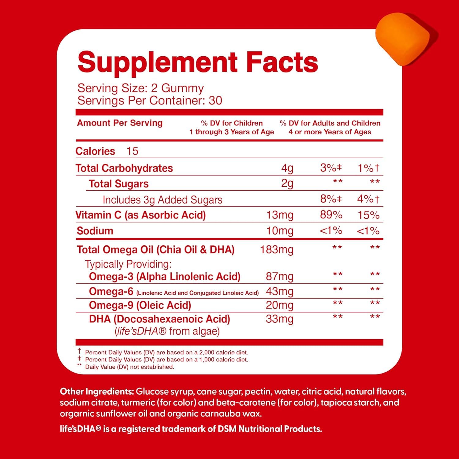 Omega 3 DHA kids gummies for brain support