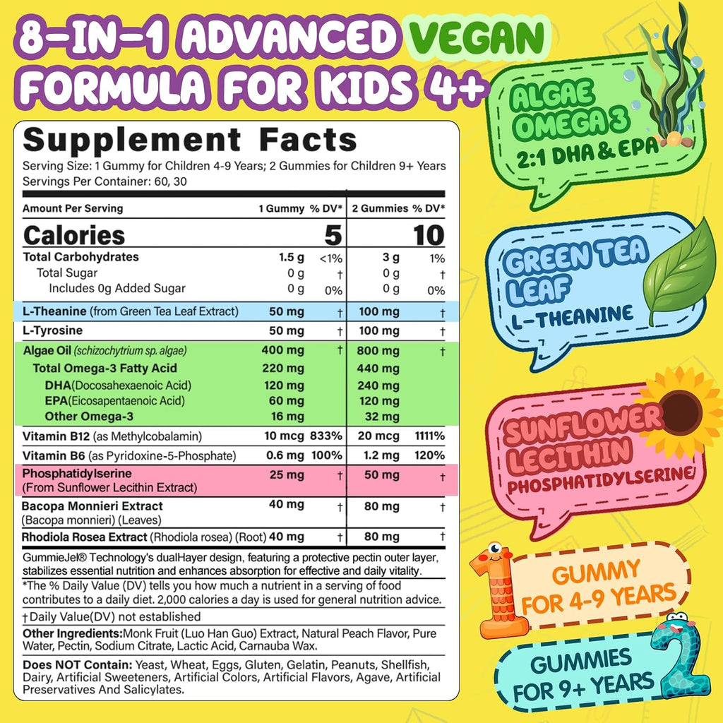 omega 3 DHA kids gummies