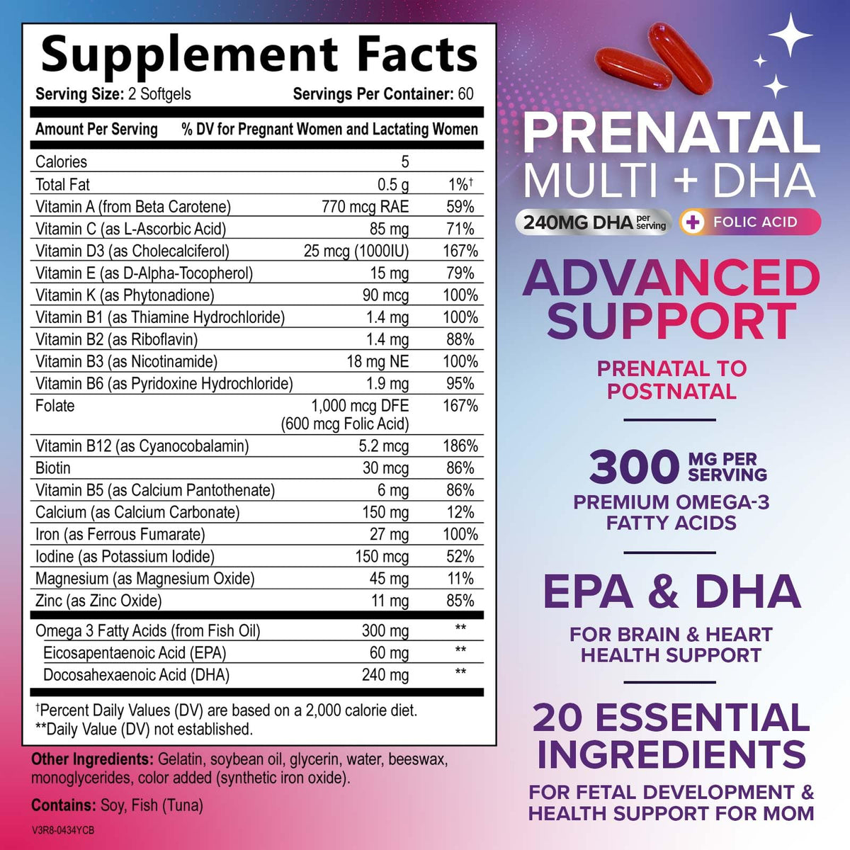 omega 3 dha prenatal supplement