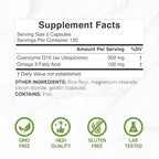 Omega 3 enriched CoQ10 supplement
