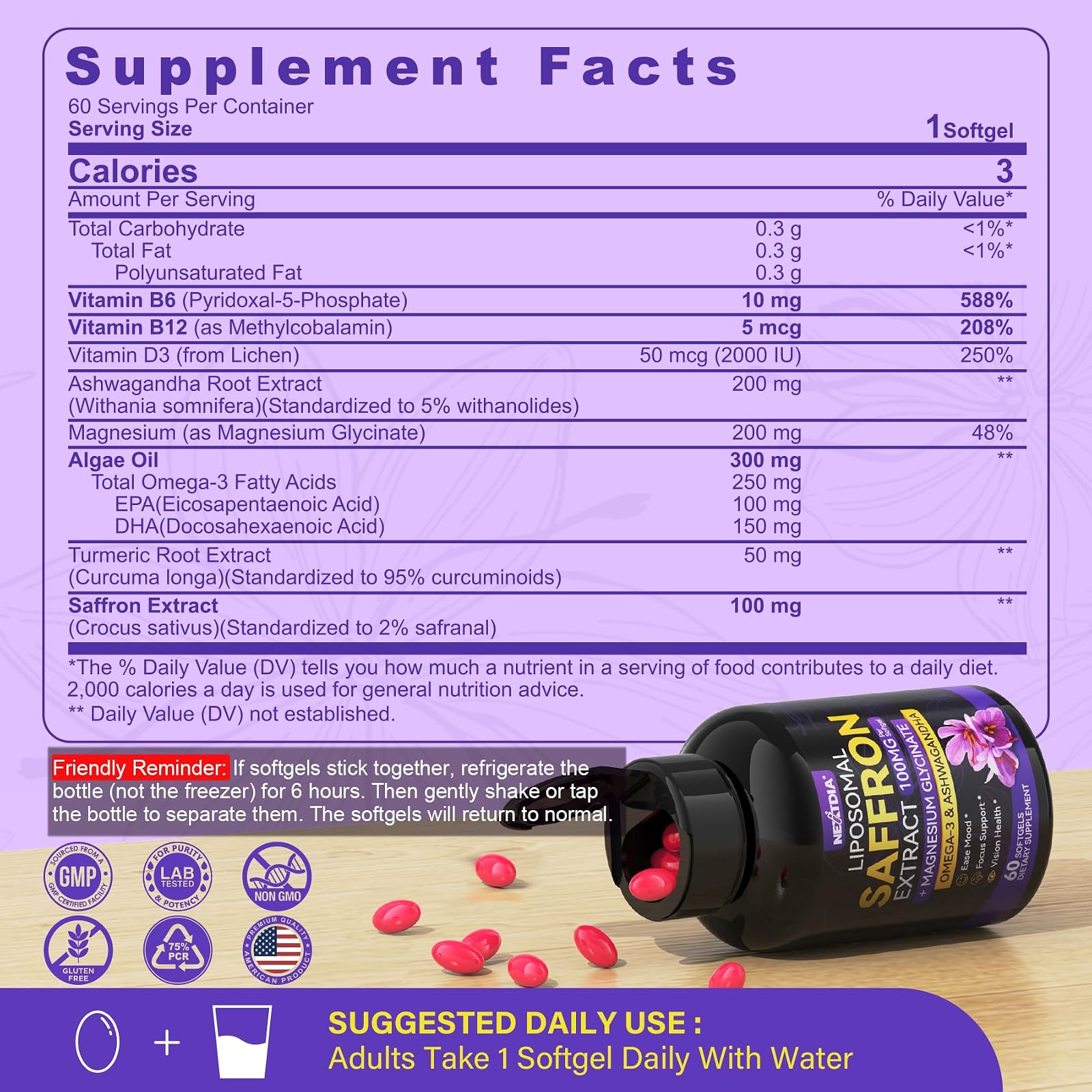 Omega-3 enriched multivitamin for men