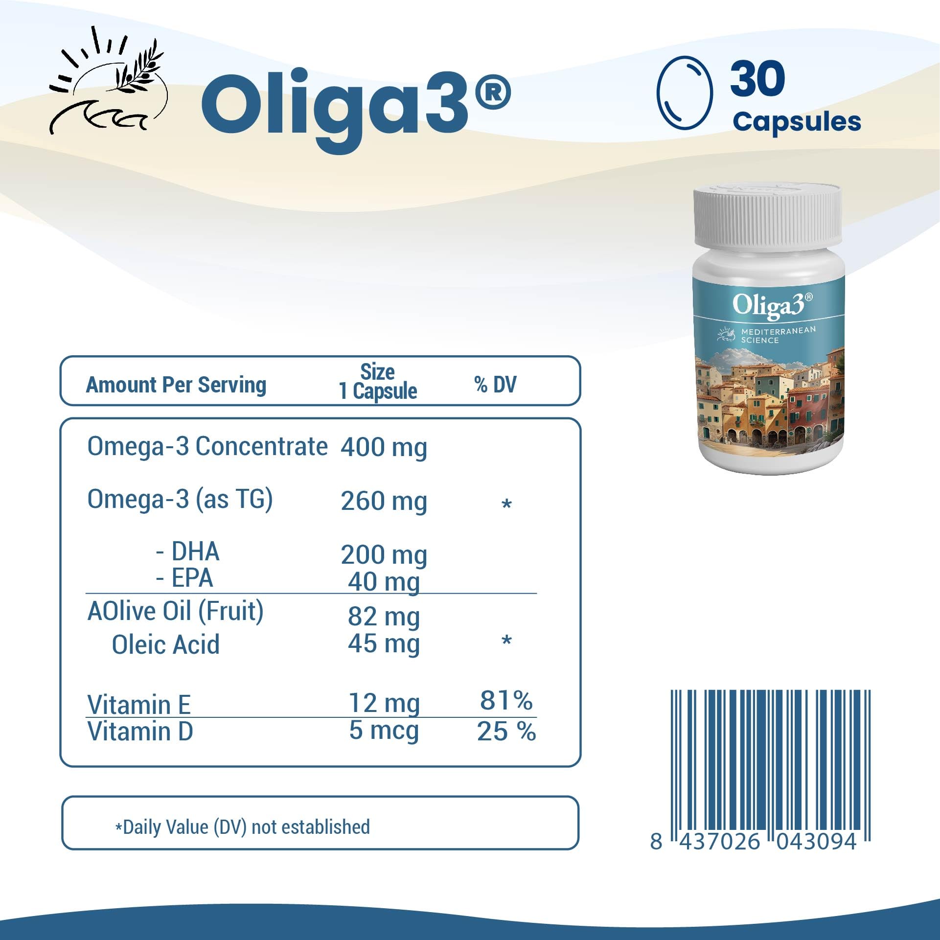 Omega-3 EPA DHA for healthy lifestyle