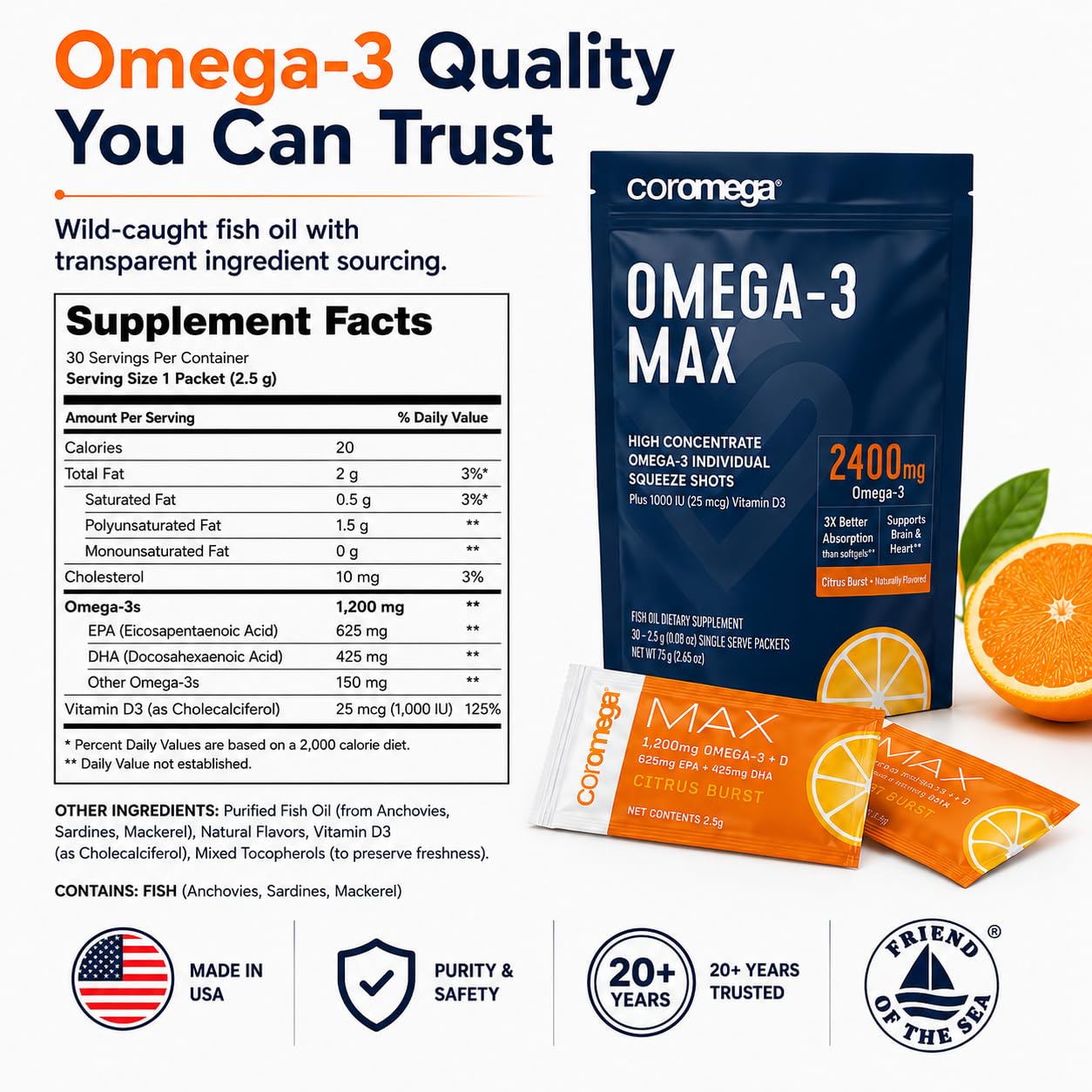 Omega-3 fish oil for heart health