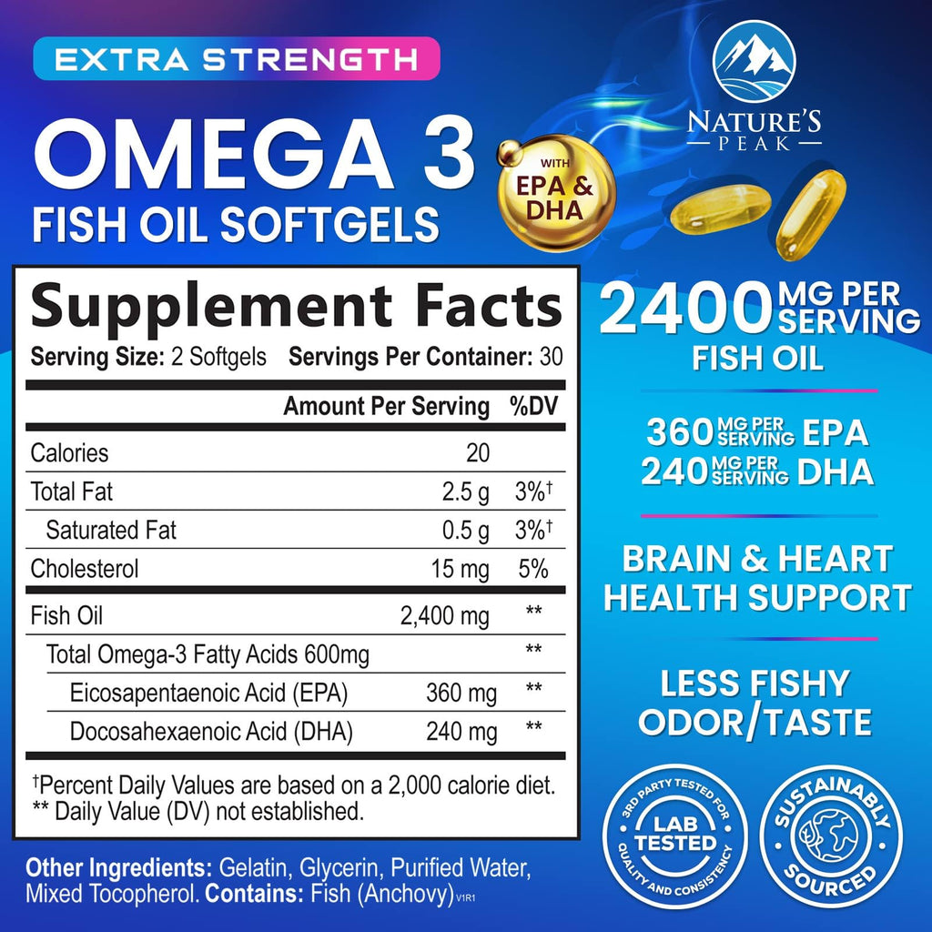 Omega 3 fish oil for heart health