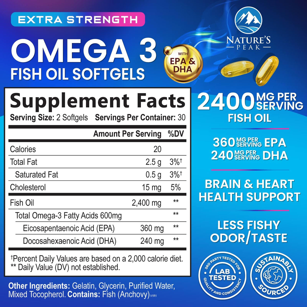 Omega 3 fish oil for heart health