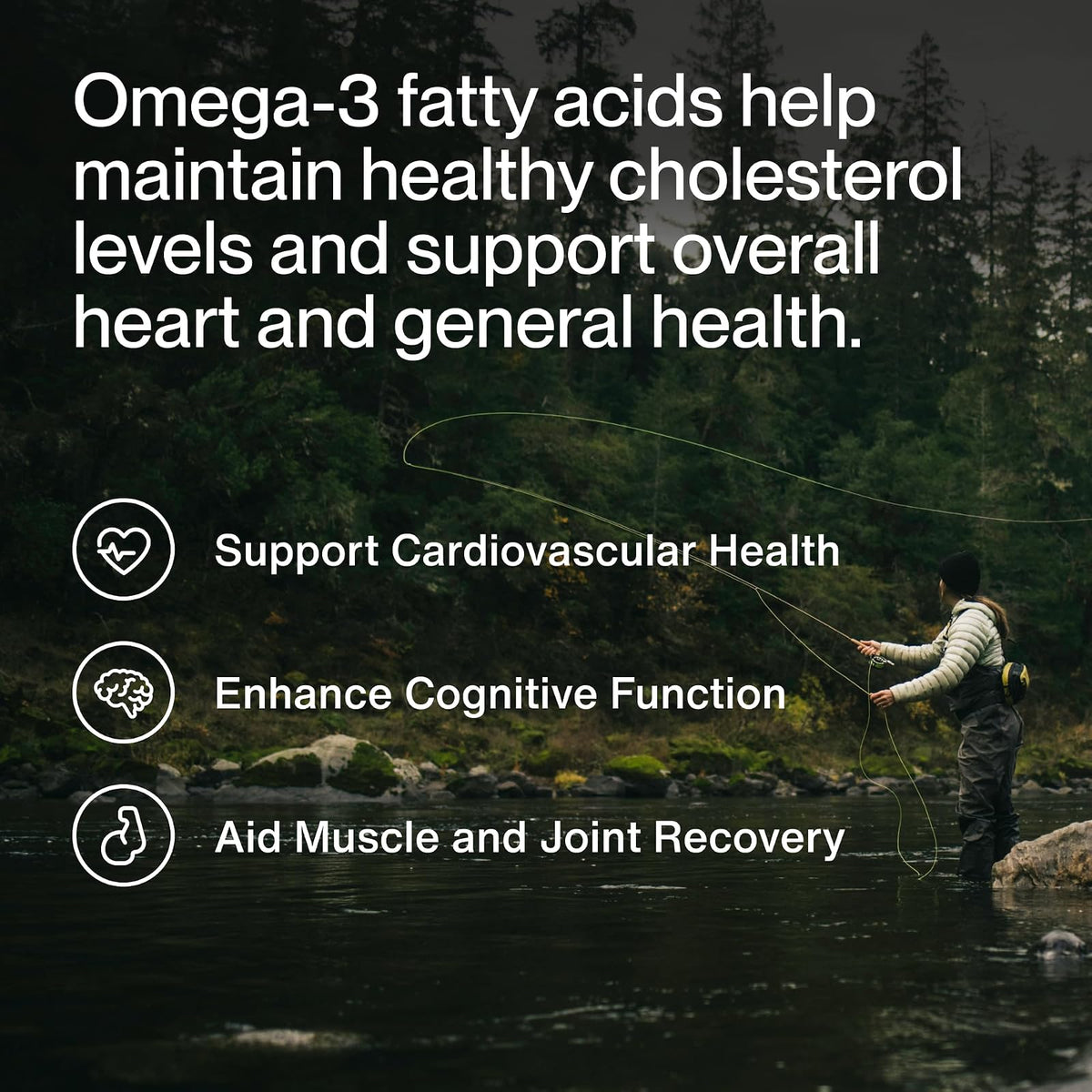 Omega 3 fish oil for heart support
