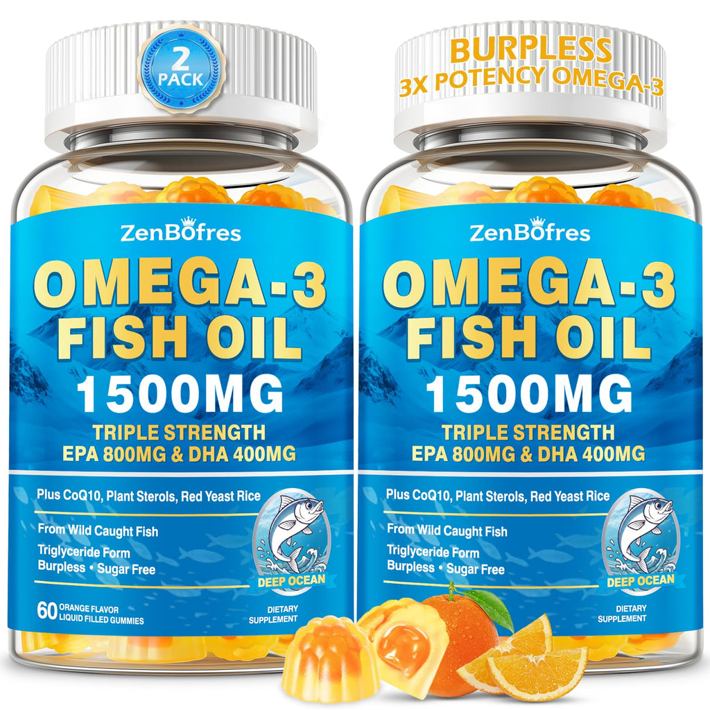 Omega 3 fish oil gummies for heart health