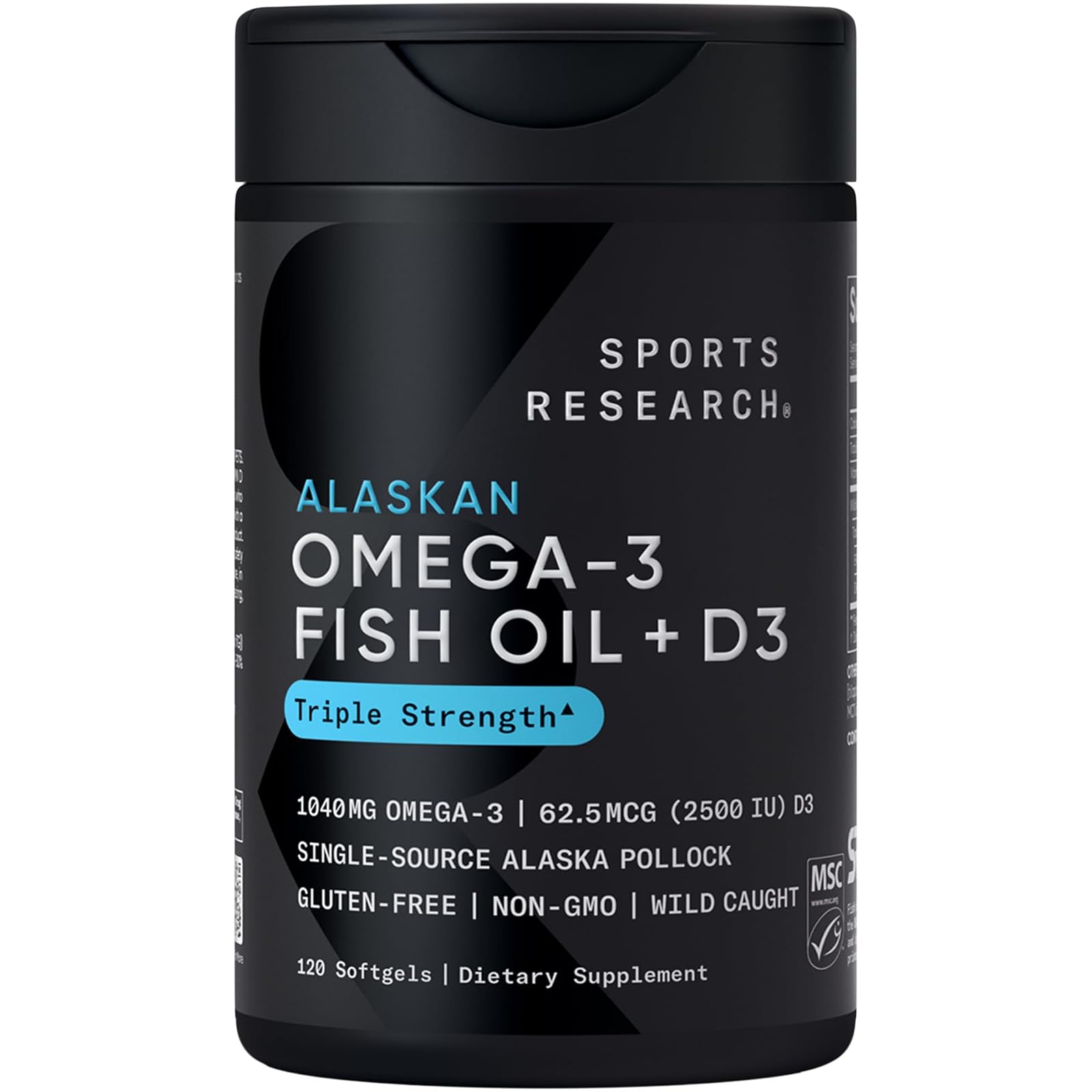 omega-3 fish oil softgels