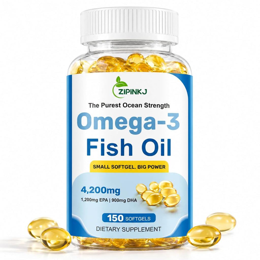 Omega-3 fish oil softgels
