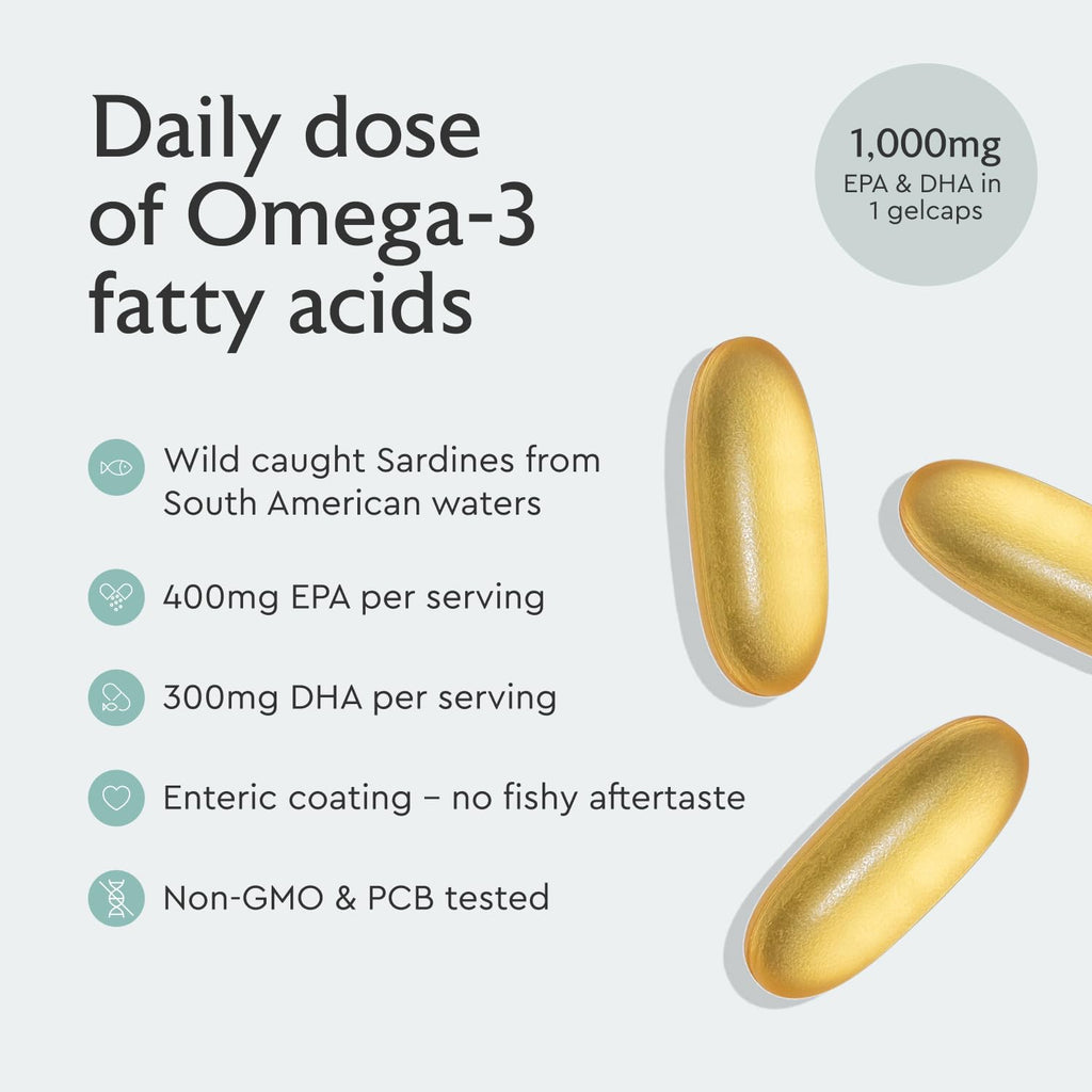 Omega 3 fish oil softgels