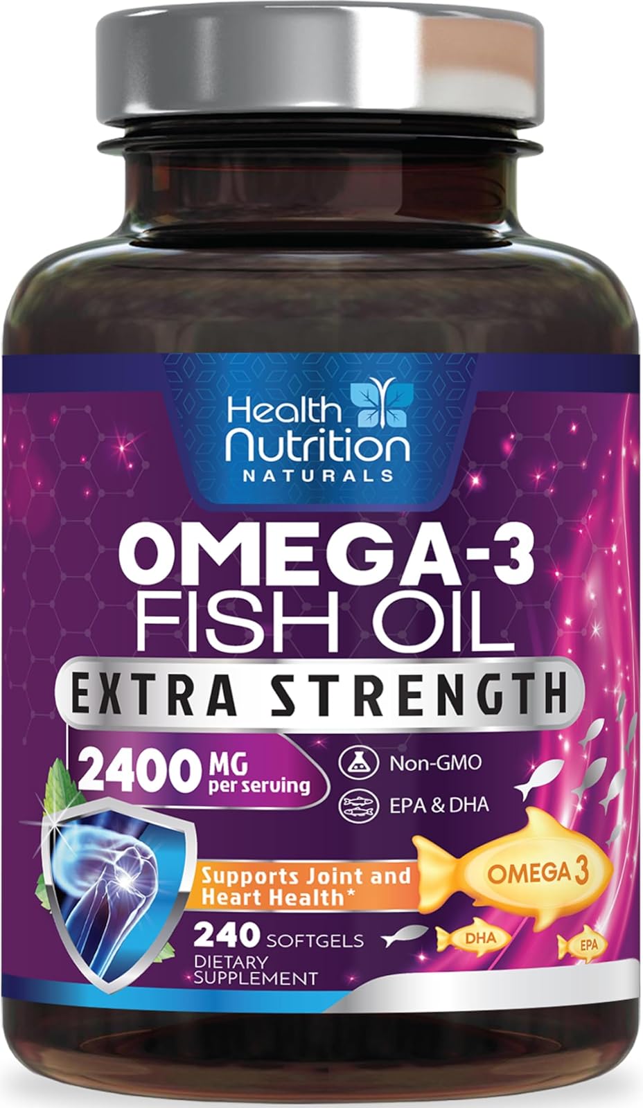 Omega 3 fish oil softgels