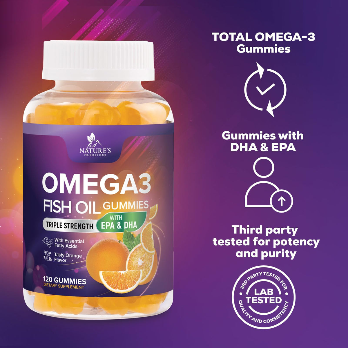 Omega 3 gummies for brain function