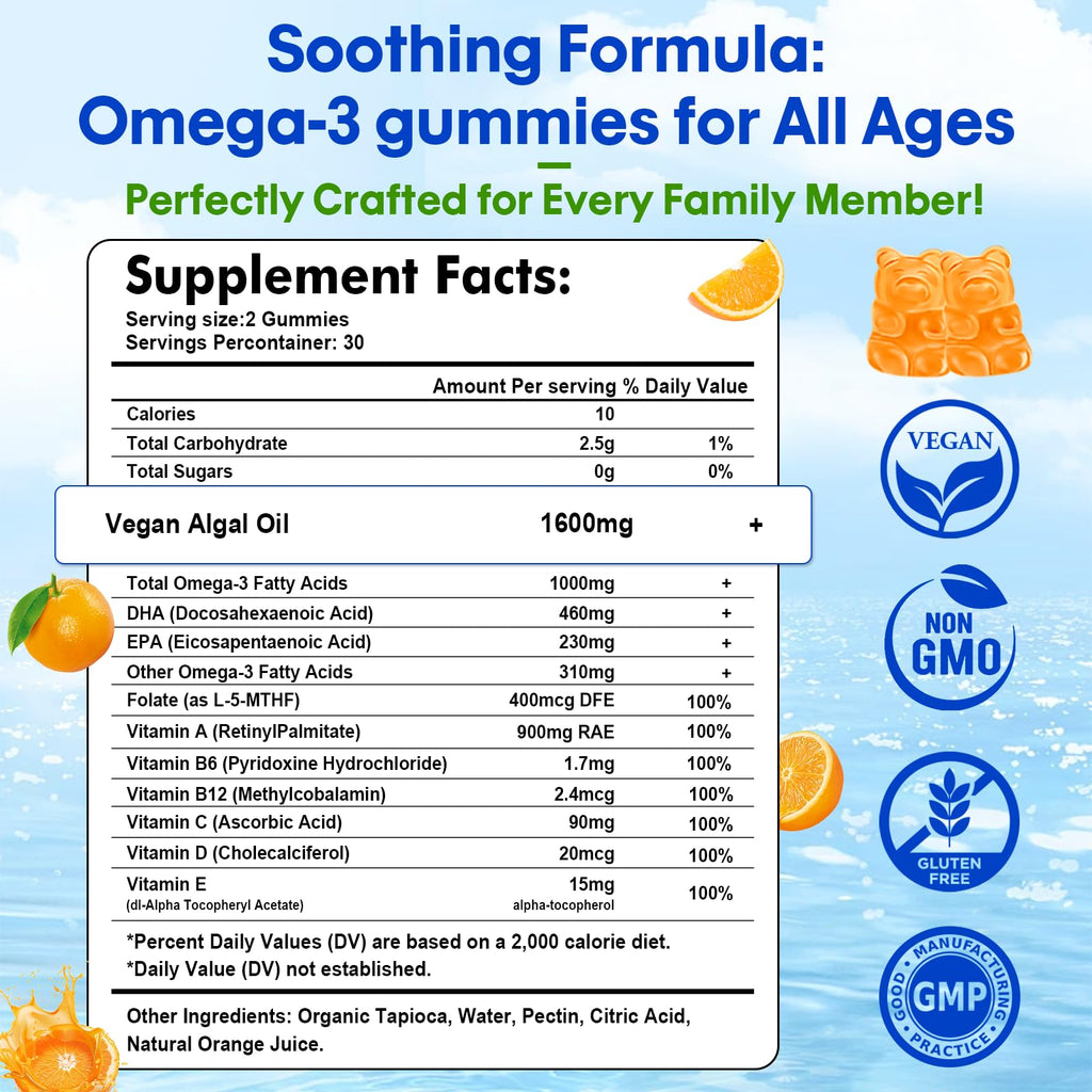 Omega 3 gummies for vegan diets