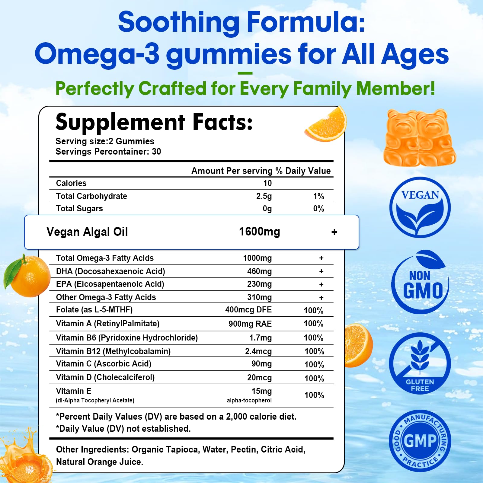 Omega 3 gummies for vegan diets