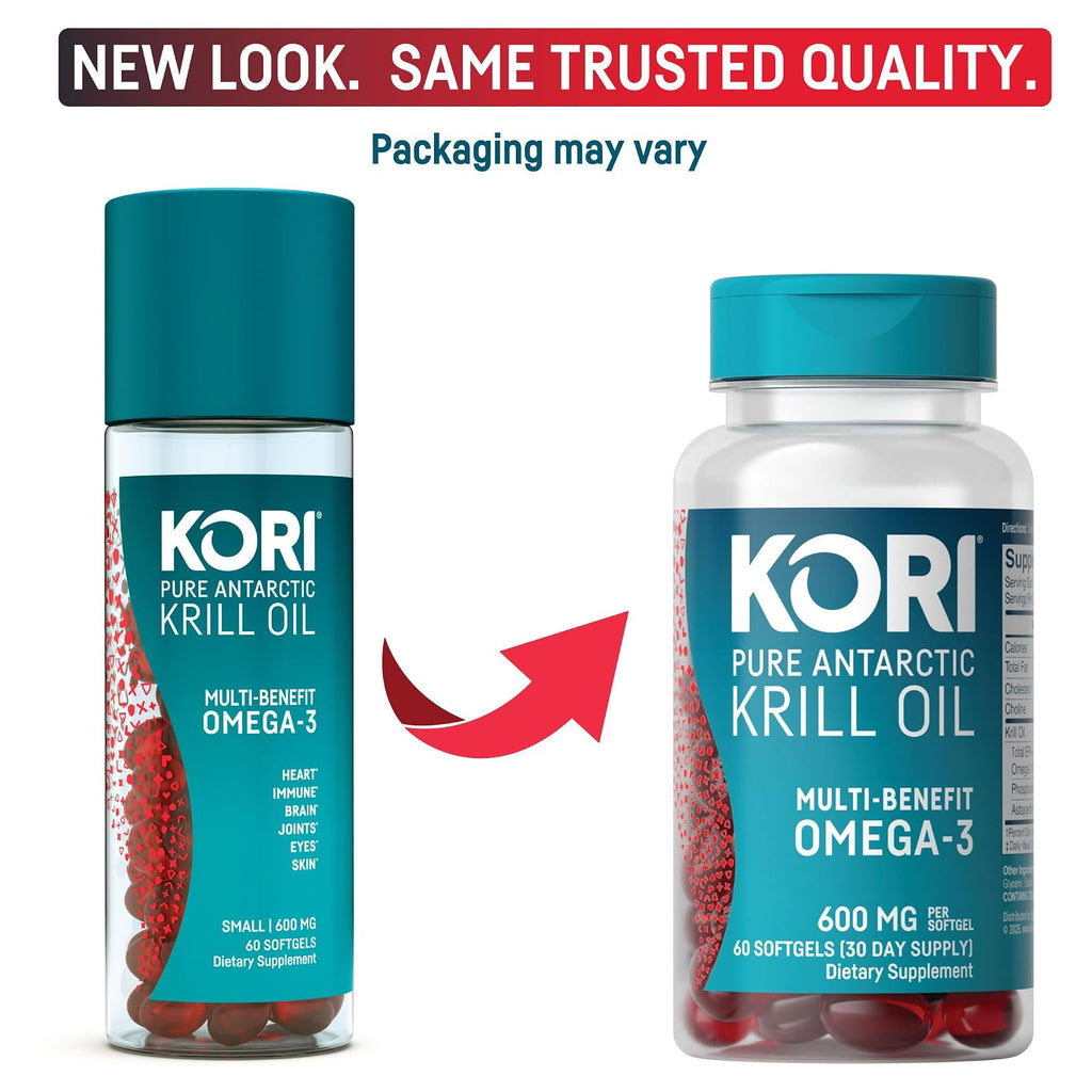 Omega-3 krill oil capsules 600 mg