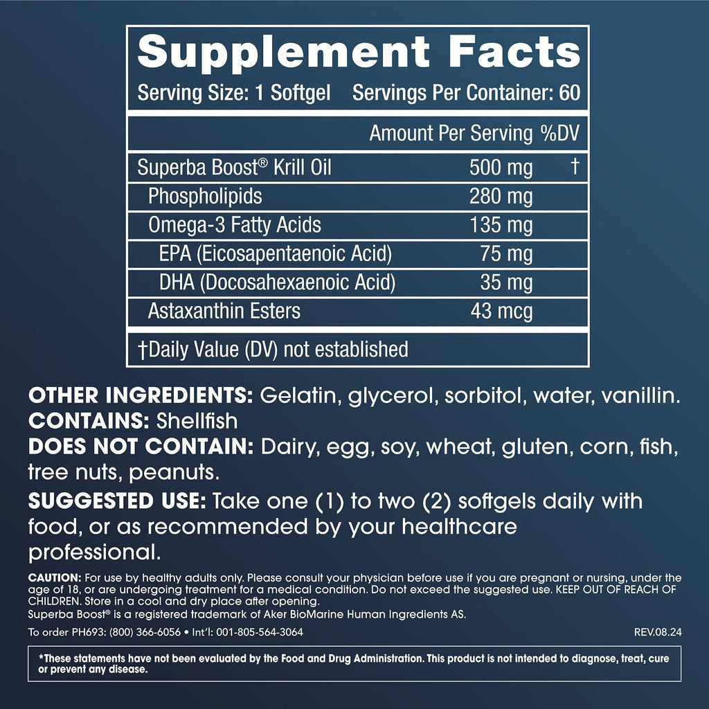 Omega-3 krill oil for heart health