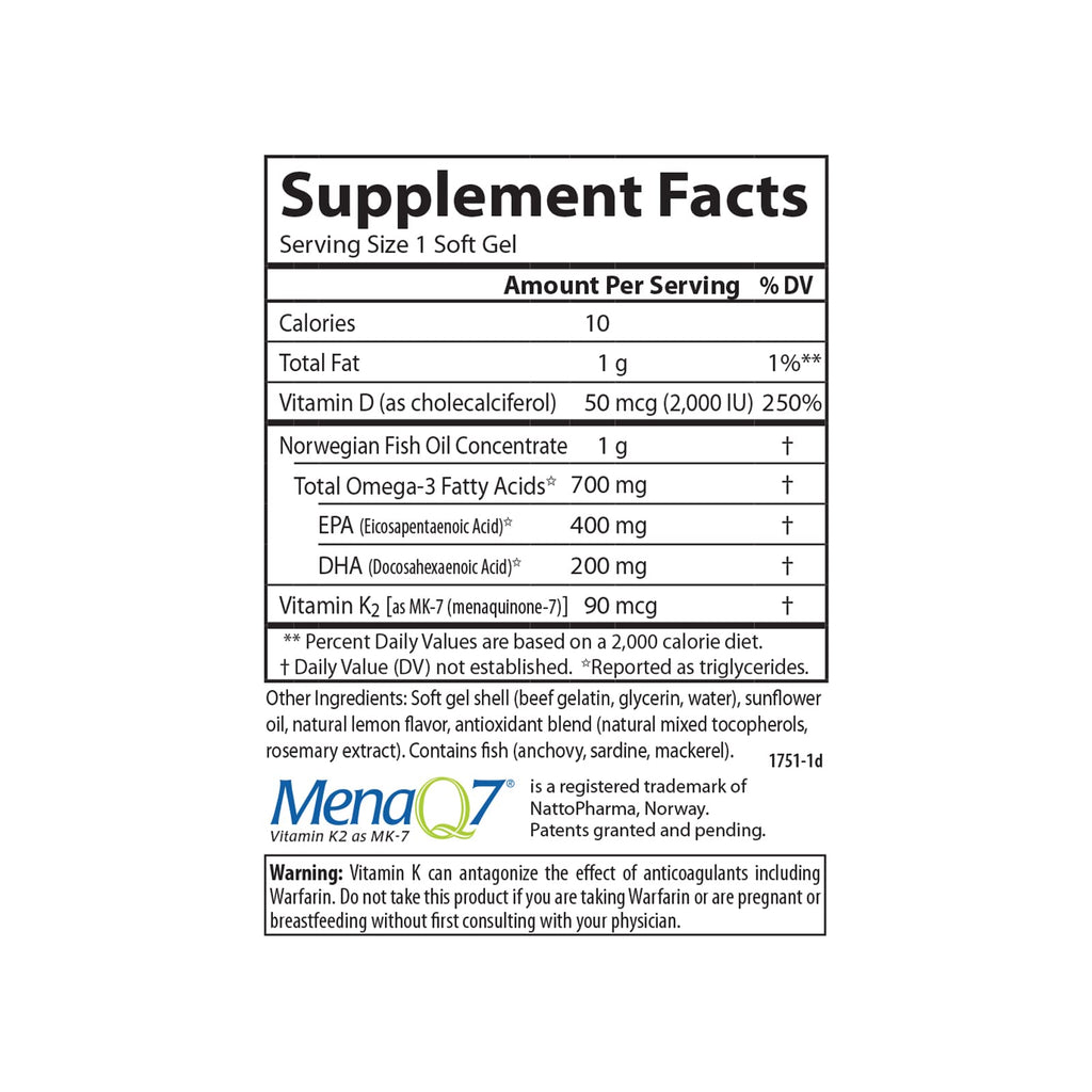 Omega-3 Plus D & K benefits