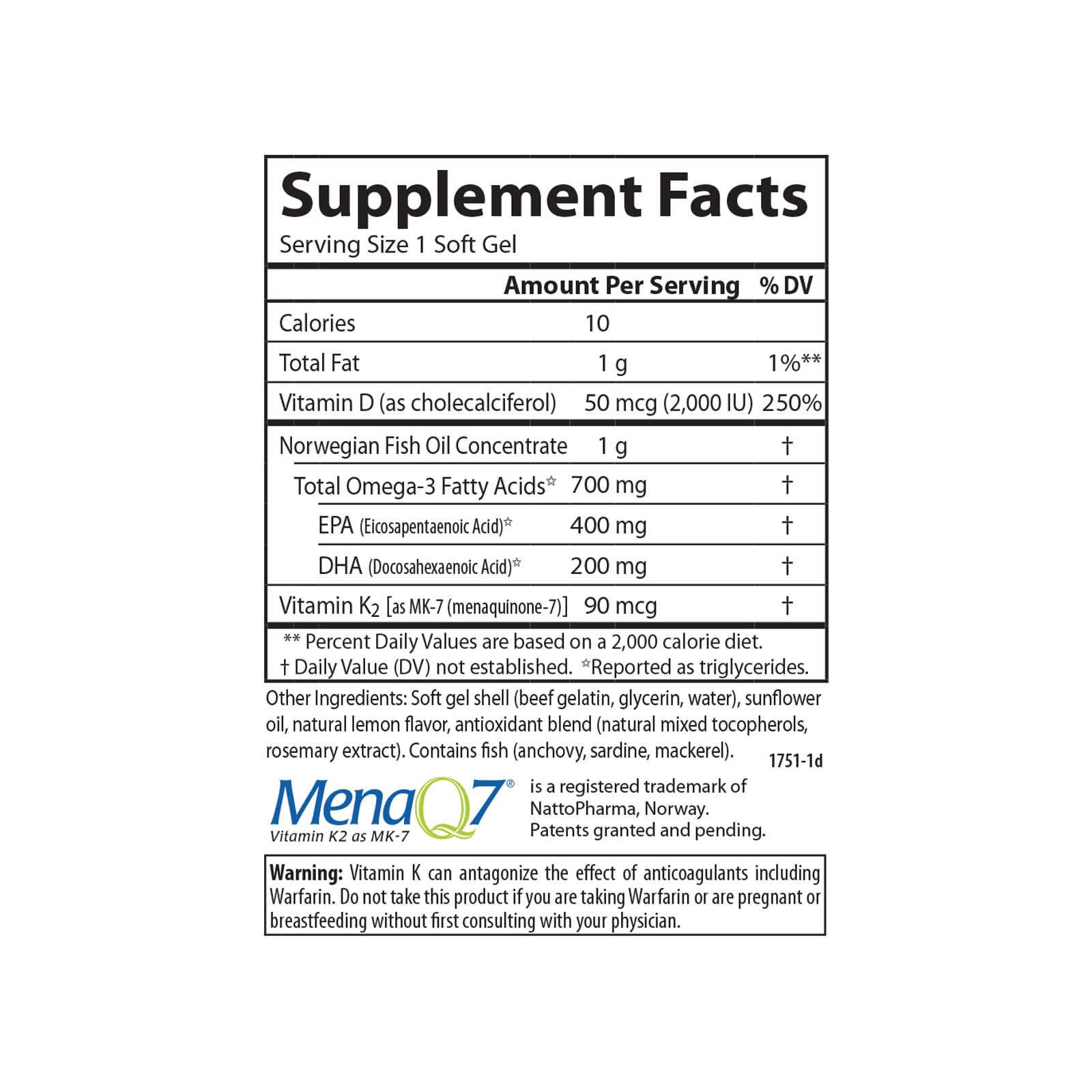 Omega-3 Plus D & K benefits