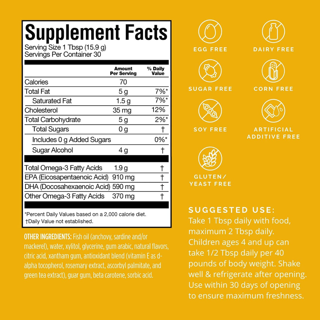 Omega 3 Power Squeeze citrus flavour
